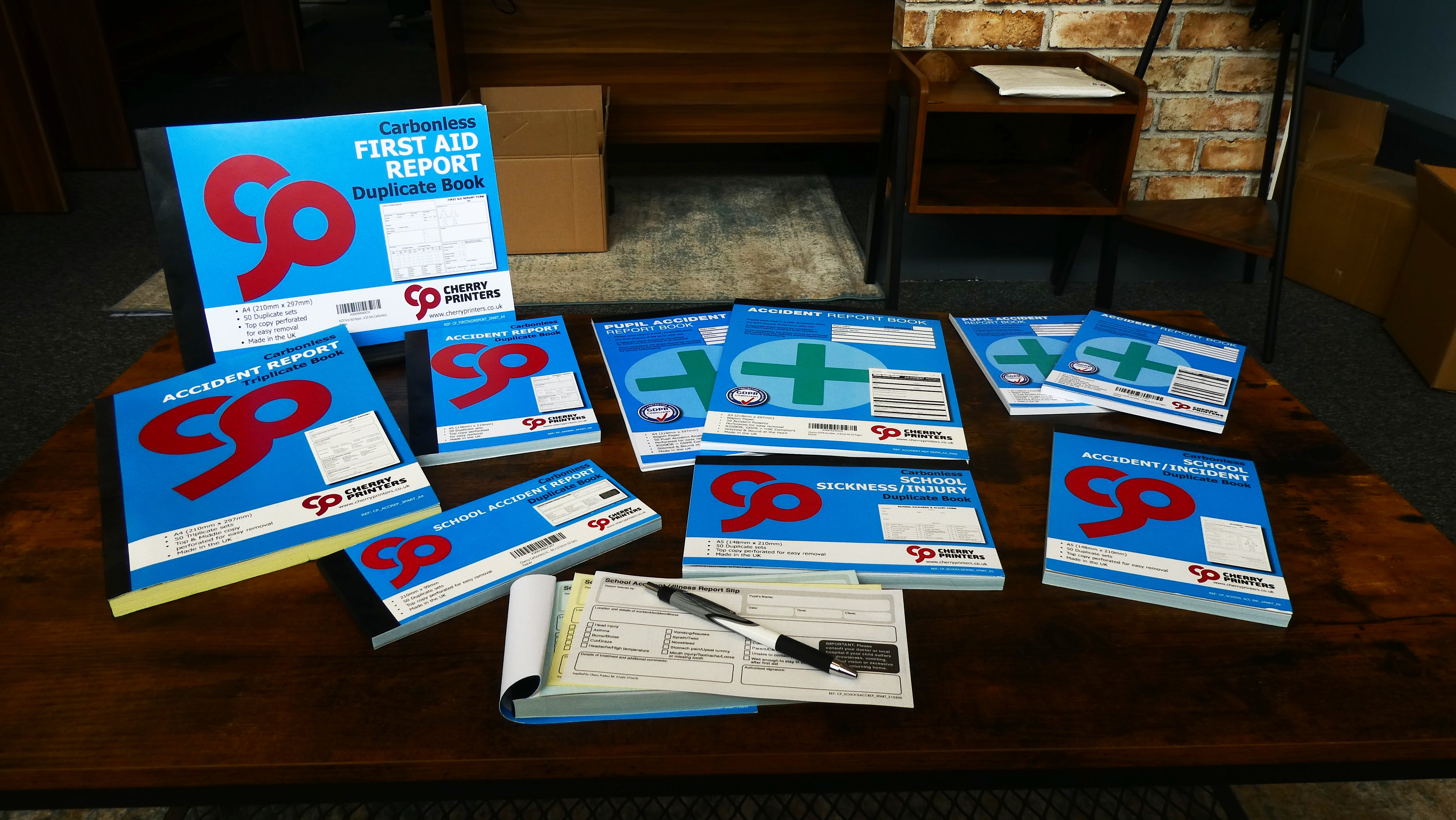 School Accident books – Cherry Printers UK