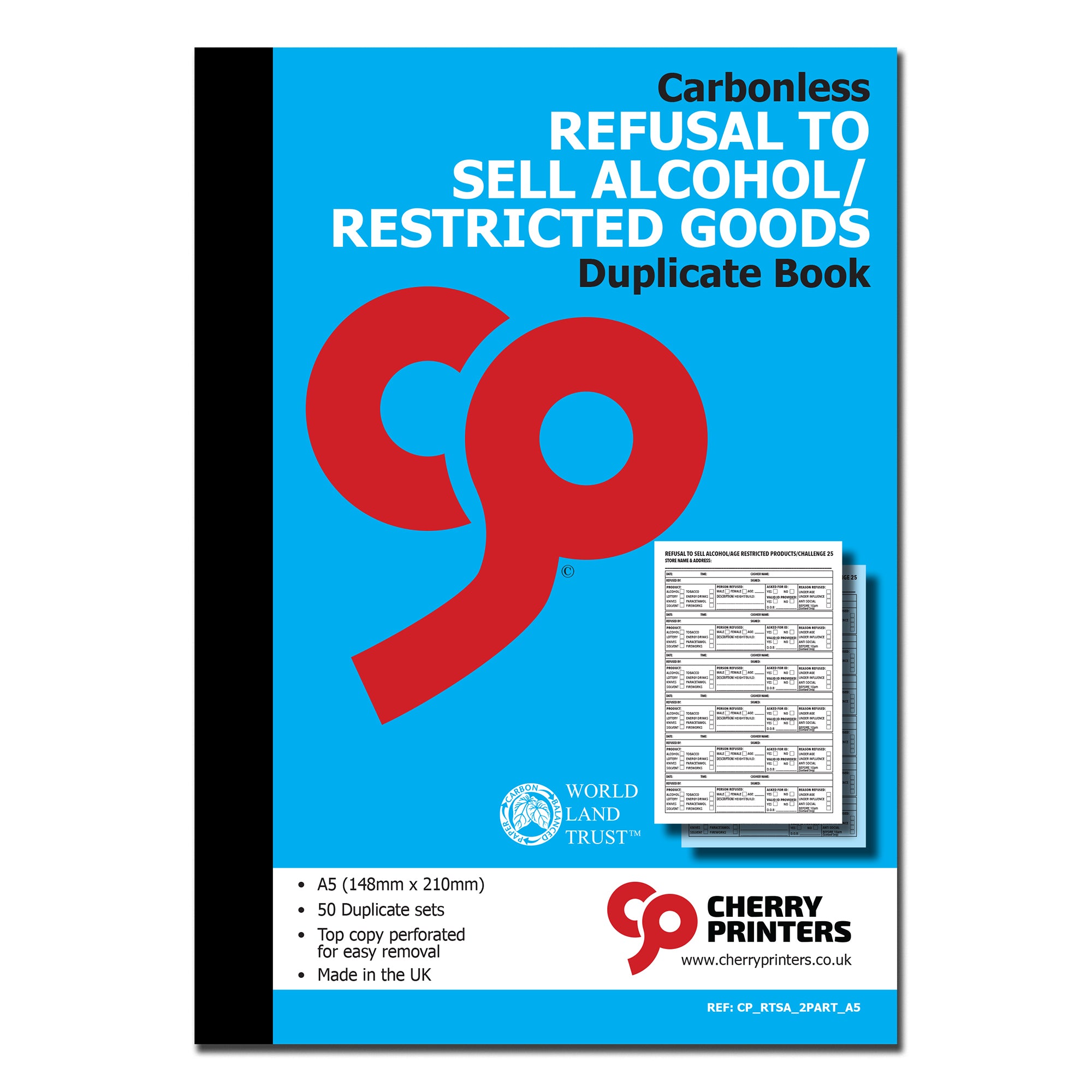 NCR Refusal to Sell Alcohol/Restricted Goods A5 Duplicate – Cherry ...