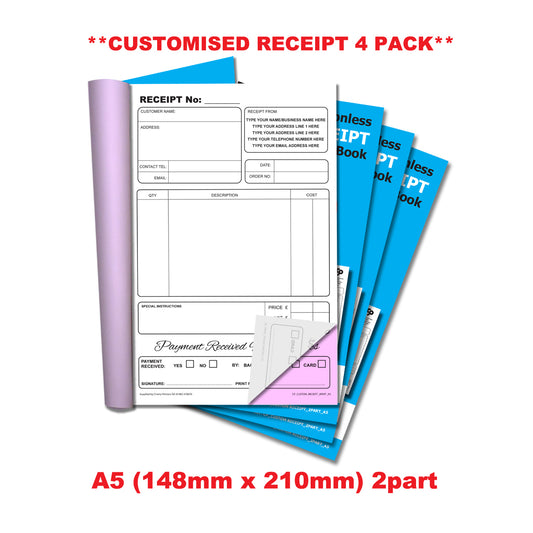 Custom Receipt Books – Cherry Printers UK
