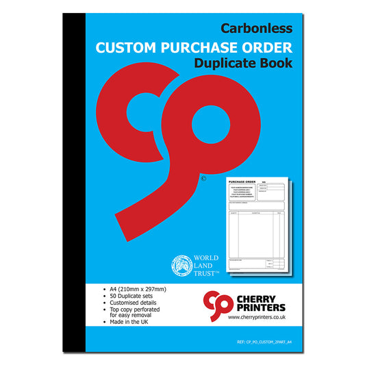 Custom Purchase Order – Cherry Printers UK