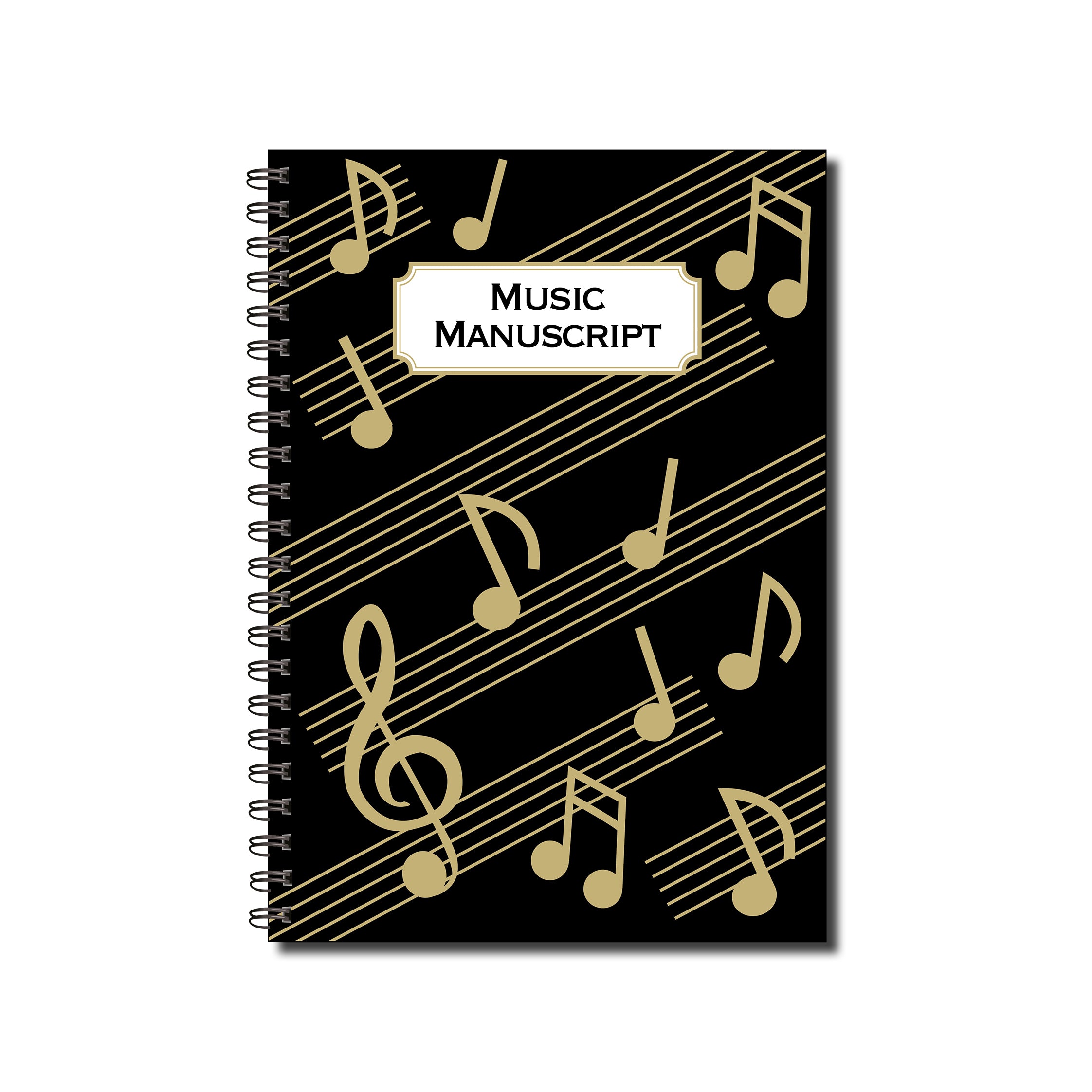 Music Manuscript | Blank Sheet Music Notebook | A5 (148mm x 210mm) | 5 ...