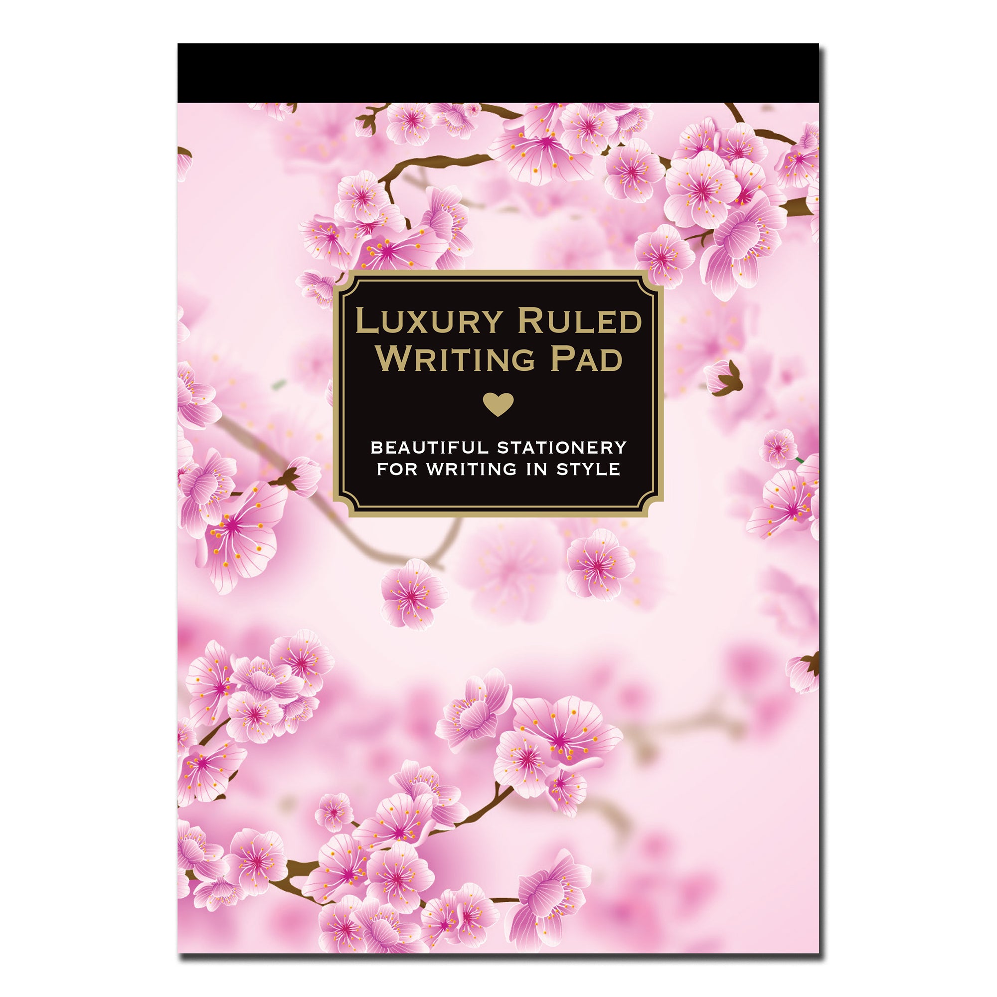 Luxury Ruled Writing Pad A5 120gsm 50 pages Printed reverse – Cherry ...
