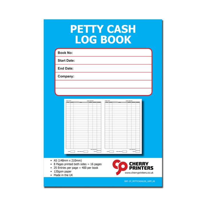 Log Books & Record Books – Cherry Printers UK